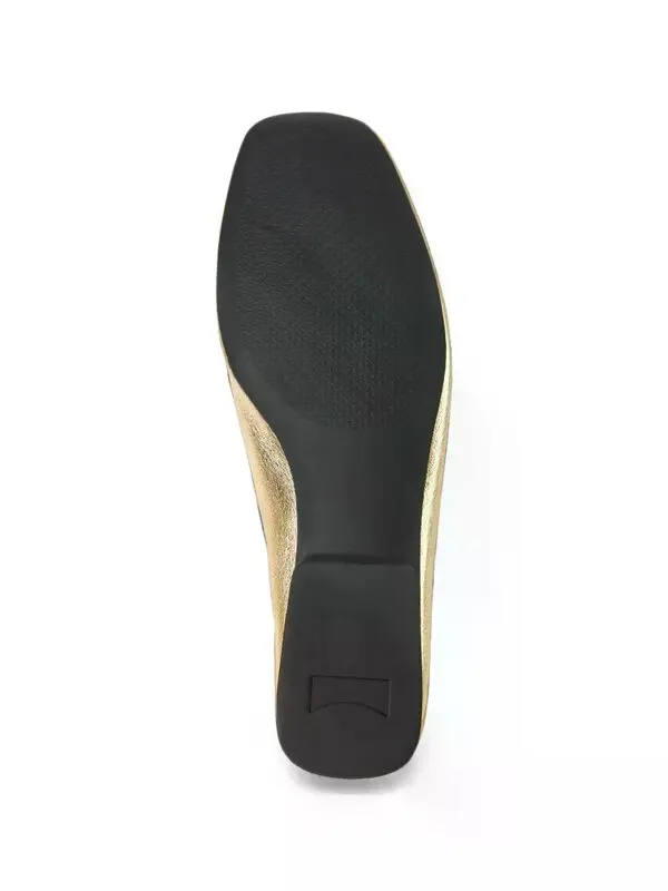 Camper Casi Myra Leather Ballet Flats - Gold