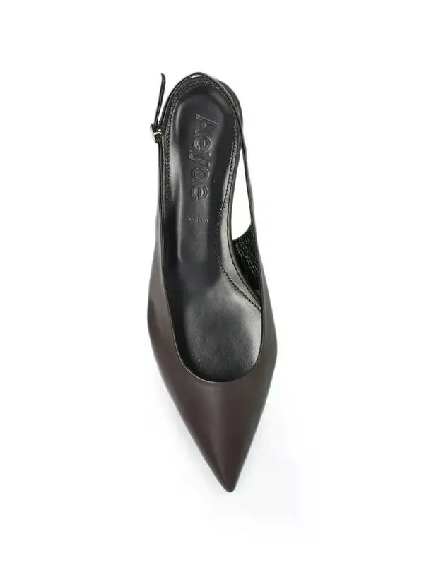 AeydĒ Annora Slingback Ballet Flats - Brown