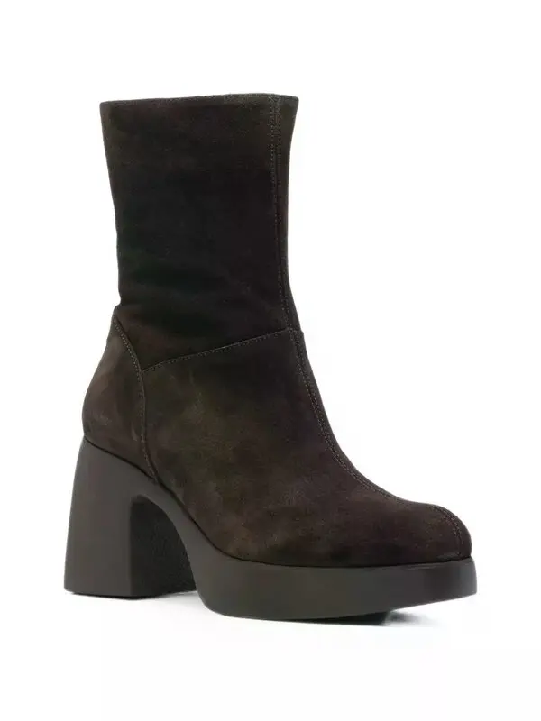 WONDERS Lady 101 Suede Platform Ankle Boots