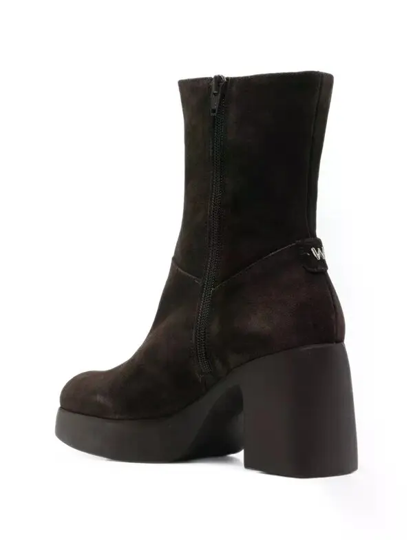 WONDERS Lady 101 Suede Platform Ankle Boots