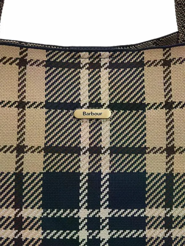 Barbour Large Layla Tartan Tote Bag - Blue