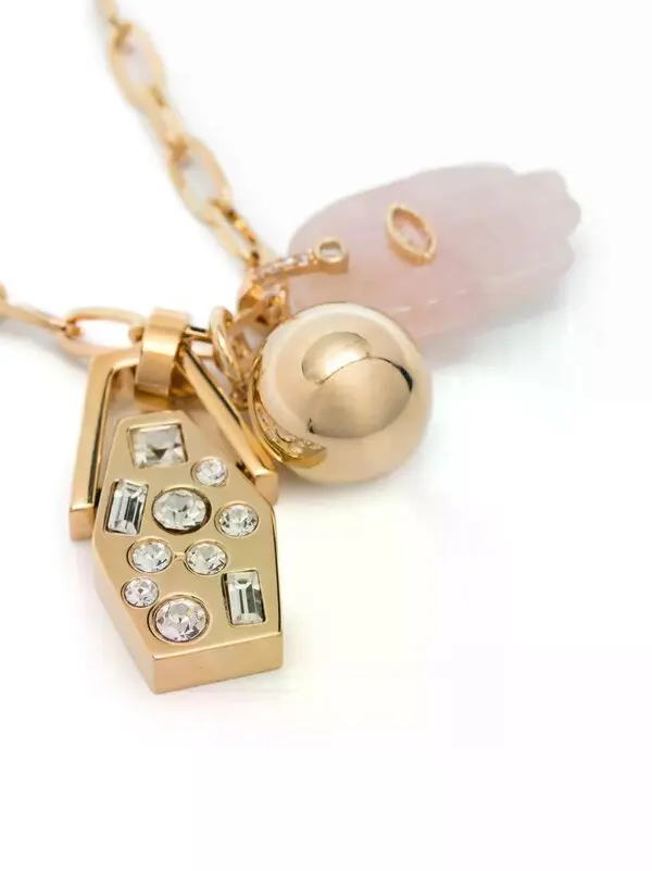 La DoubleJ Charm-detail Chain-link Necklace