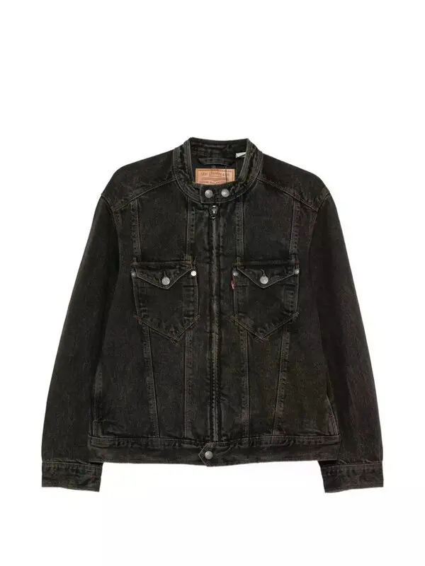 LEVI'S Faded-effect Band-collar Jacket