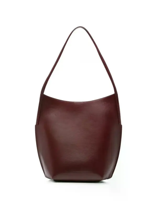 JIL SANDER Kante Logo-debossed Leather Tote Bag - Red