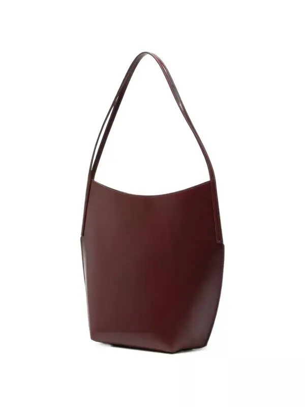 JIL SANDER Kante Logo-debossed Leather Tote Bag - Red