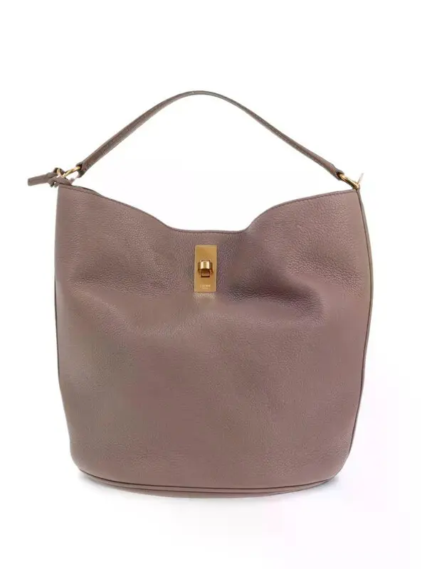 Celine 2020s 16 Leather Bucket Bag - Grey