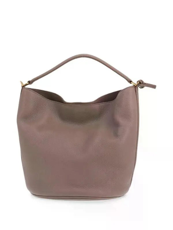 Celine 2020s 16 Leather Bucket Bag - Grey