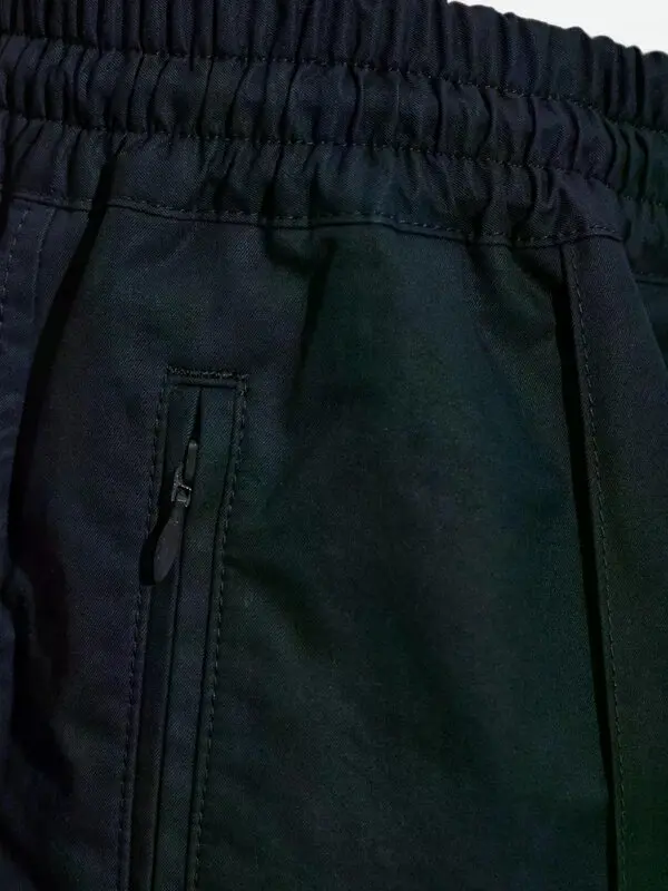 Comme Des Garçons Drawstring Straight-leg Trousers - Blue
