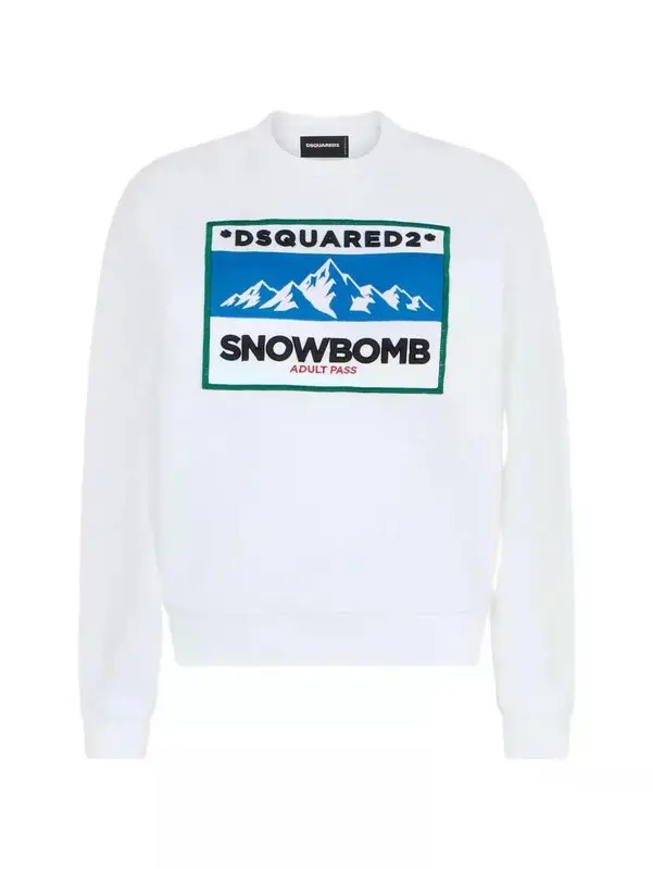 Dsquared2 Just Right Fit Crewneck Sweatshirt - White