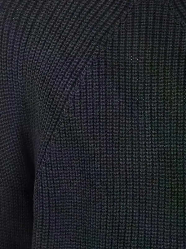 Comme Des Garçons Ribbed-knit Raglan-sleeve Sweater