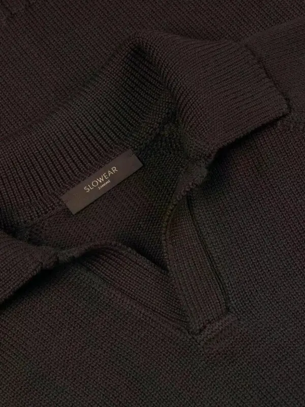 ZANONE Raglan-sleeve Polo-collar Sweater