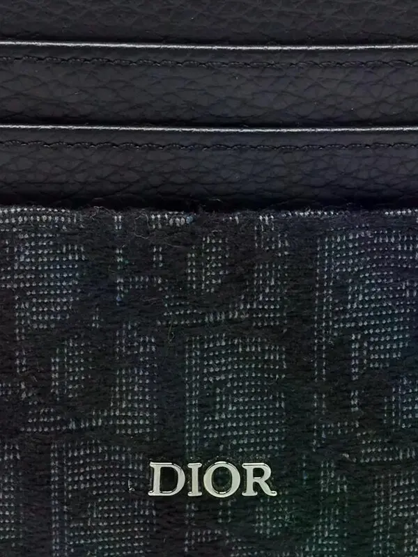Dior 2024 Oblique Canvas Leather Card Holder