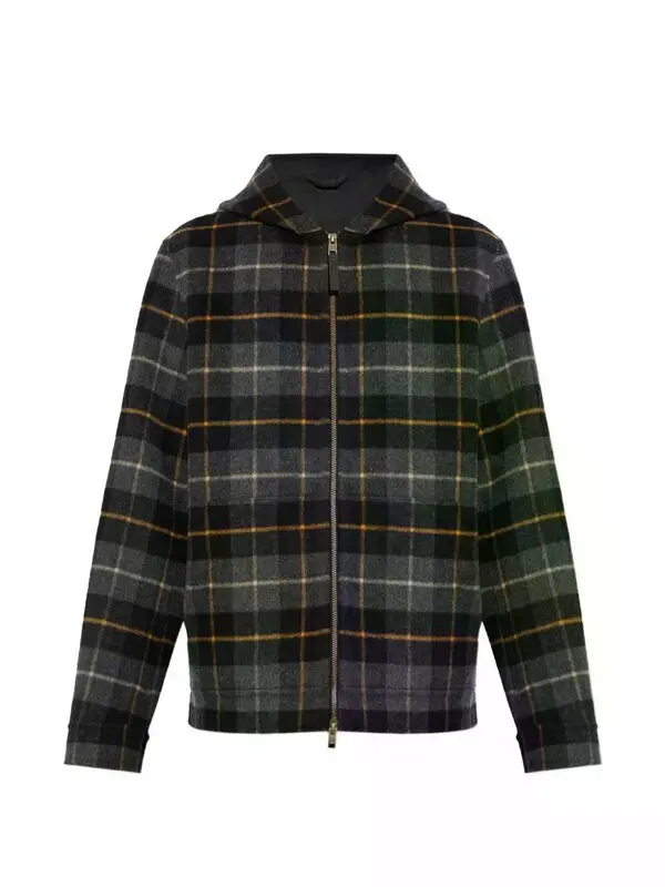 Woolrich Check-pattern Hooded Jacket