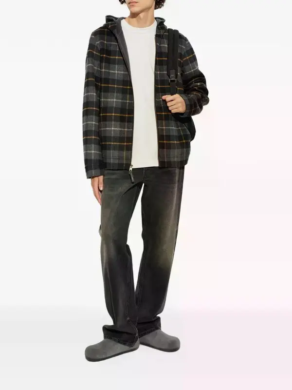 Woolrich Check-pattern Hooded Jacket