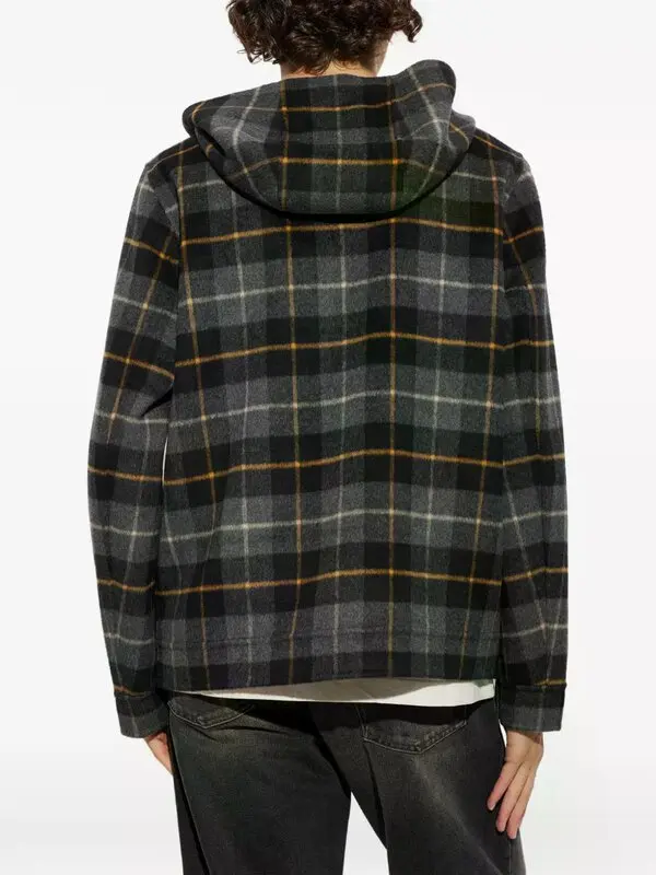 Woolrich Check-pattern Hooded Jacket