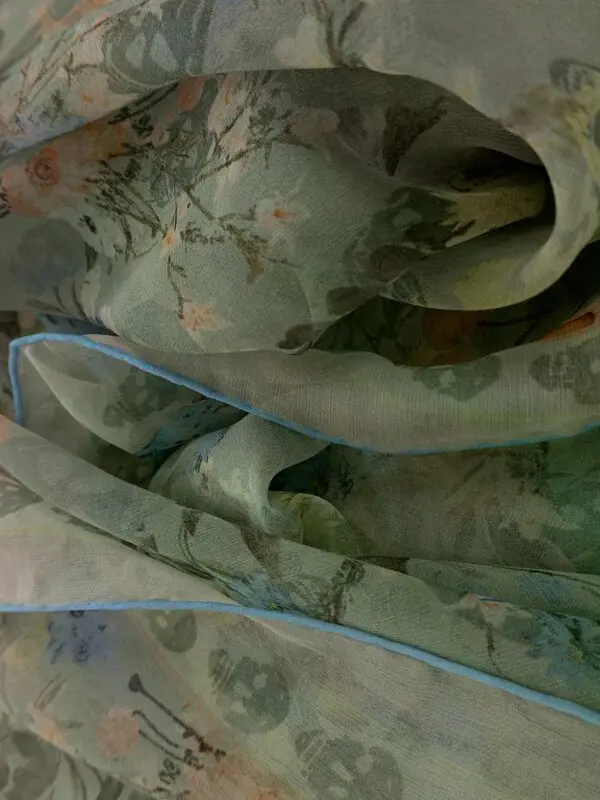 Alexander McQueen Floral Skull-print Scarf - Green