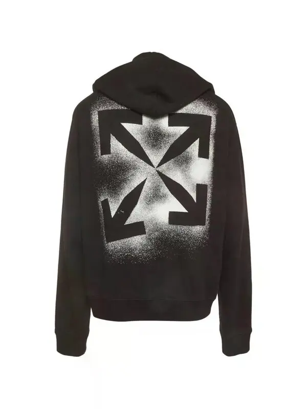 Off-White Stencil Arrow Logo-print Hoodie