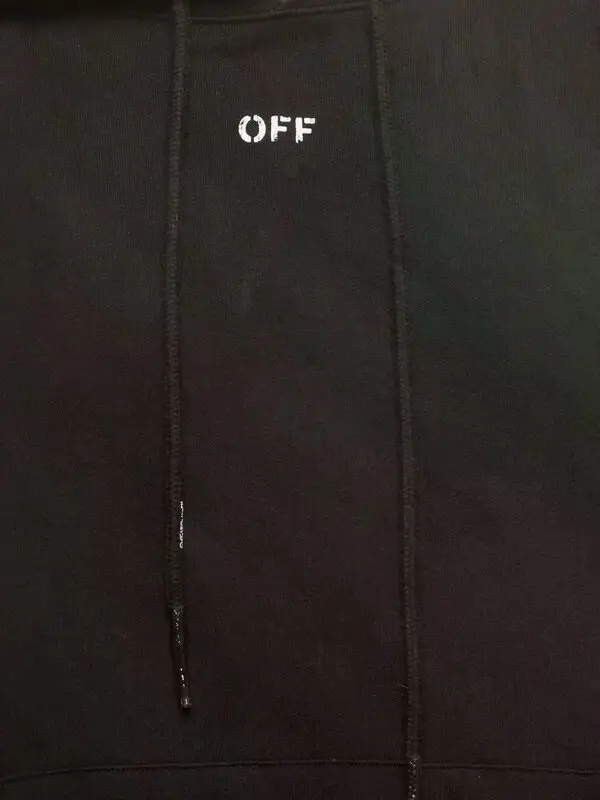 Off-White Stencil Arrow Logo-print Hoodie