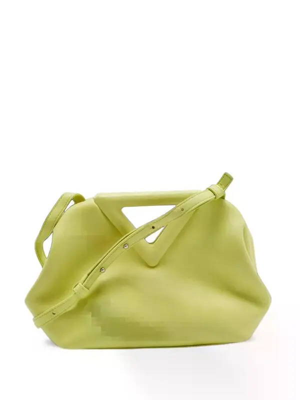 Bottega Veneta Small The Point Triangle Handbag - Green