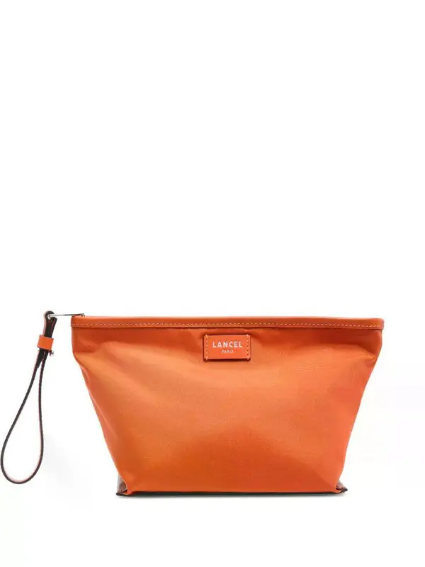 LANCEL Mistral Rollable Wristlet Pouch - Orange