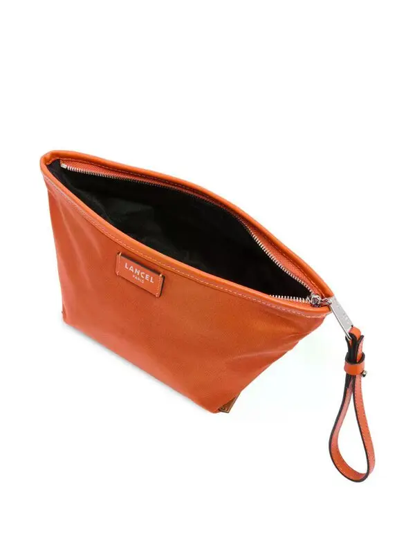 LANCEL Mistral Rollable Wristlet Pouch - Orange