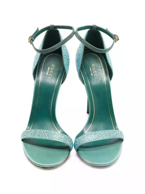 Gucci Crystal-embellished Ankle-strap Sandals