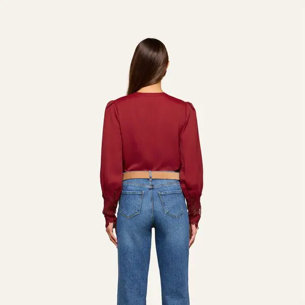 L'Agence Ava Blouse Top - Syrah