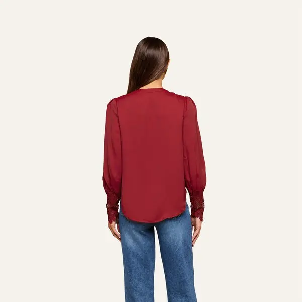 L'Agence Ava Blouse Top - Syrah