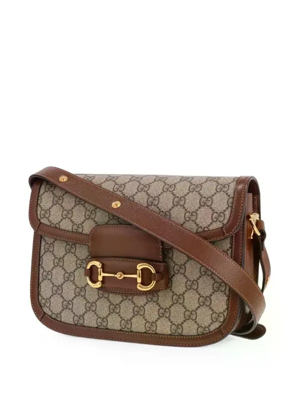 Gucci 2020s 1955 Horsebit Gg Canvas Cross Body Bag