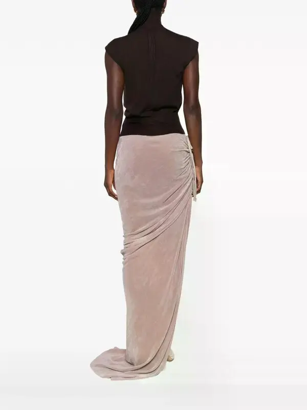 Rick Owens High-neck Sleeveless Tank Top - Brown