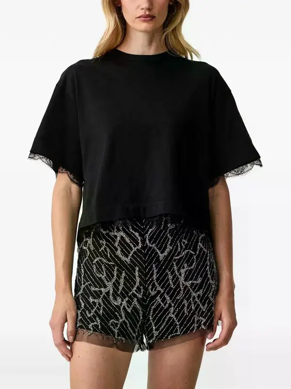 ALLSAINTS Lace-trim Open-back Blouse