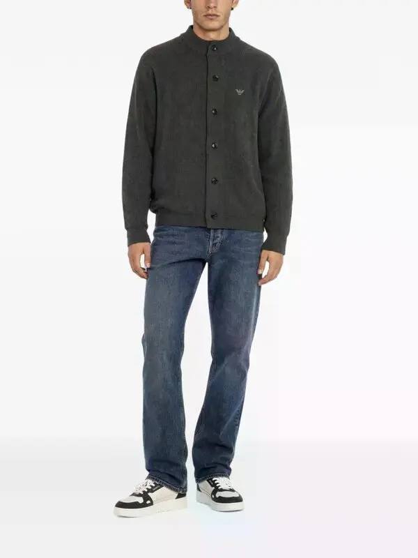 Emporio Armani Logo-plaque Straight-leg Jeans