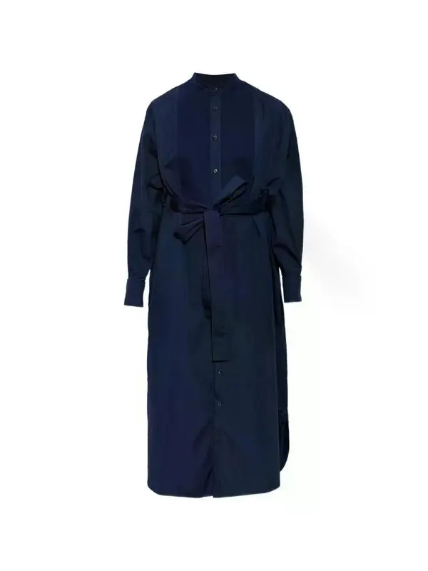 Kenzo Belted Button-front Dress - Blue