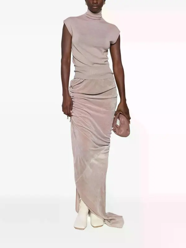 Rick Owens Sleeveless Turtleneck Tank Top - Pink