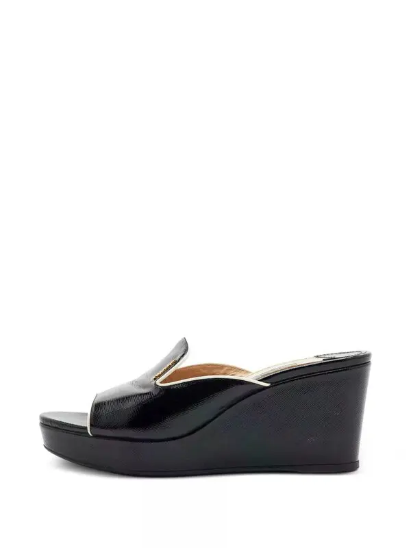 Prada Platform Wedge Sandals