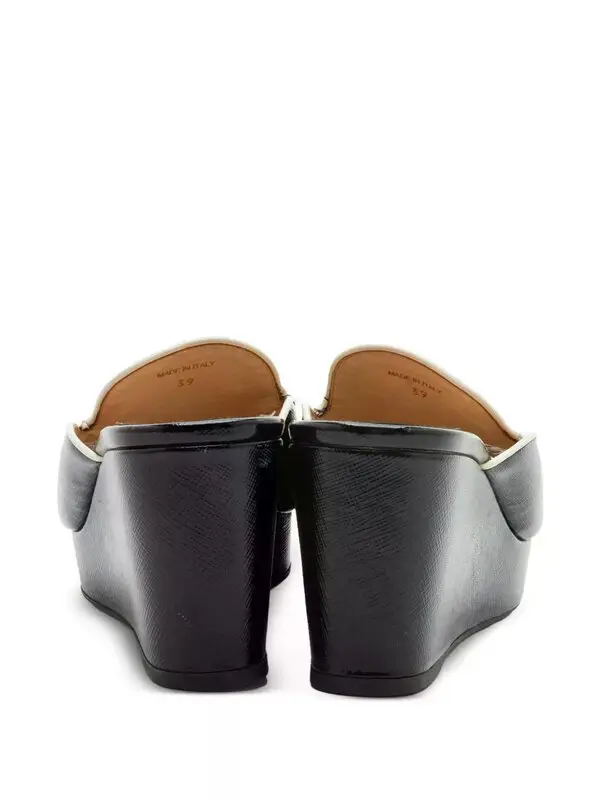 Prada Platform Wedge Sandals