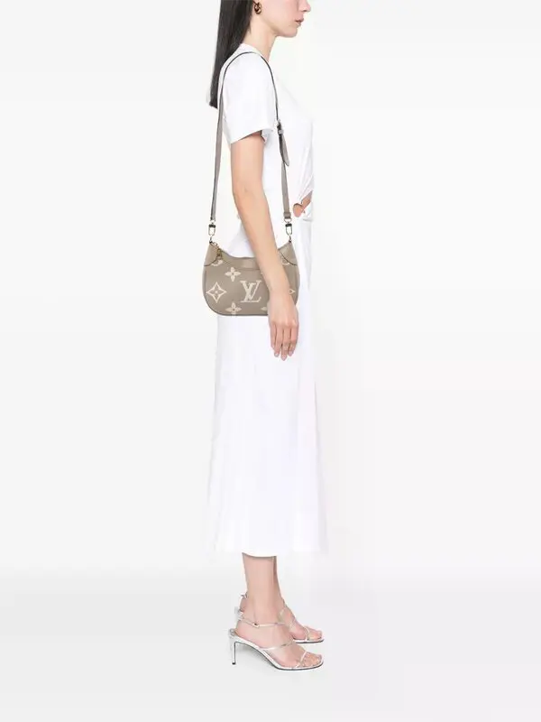 LOUIS VUITTON 2021-2026 Bicolor Monogram Empreinte Bagatelle Satchel