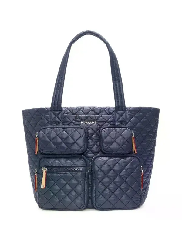 Mz Wallace Medium Metro Quilted Tote Bag - Blue