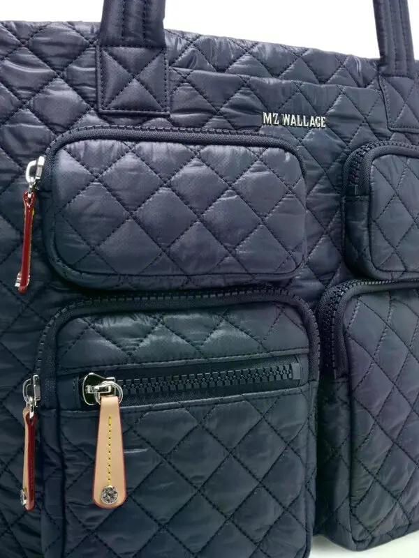 Mz Wallace Medium Metro Quilted Tote Bag - Blue