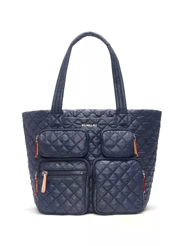 Mz Wallace Medium Metro Quilted Tote Bag - Blue