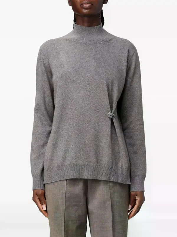 Fabiana Filippi Platinum High-neck Sweater - Grey