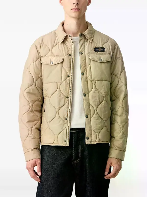 AERONAUTICA MILITARE Quilted Logo-patch Padded Jacket