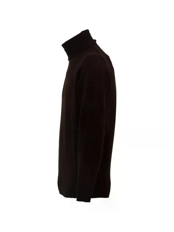 FILIPPO DE LAURENTIIS Roll-neck Knitted Sweater - Brown