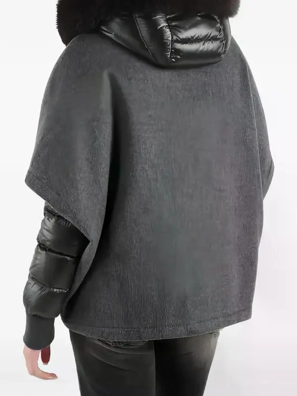 MOORER Layered Fur-trim Jacket