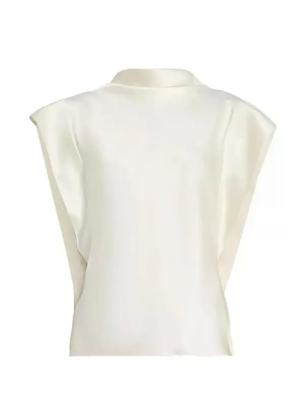 Tanya Taylor Adrien Cap-sleeve Top - Neutrals
