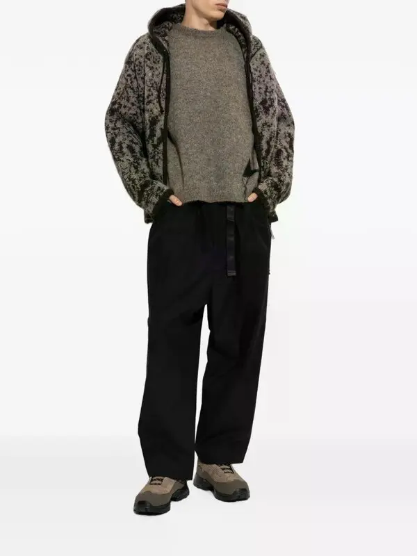 ROA Logo-detail Mohair-blend Sweater