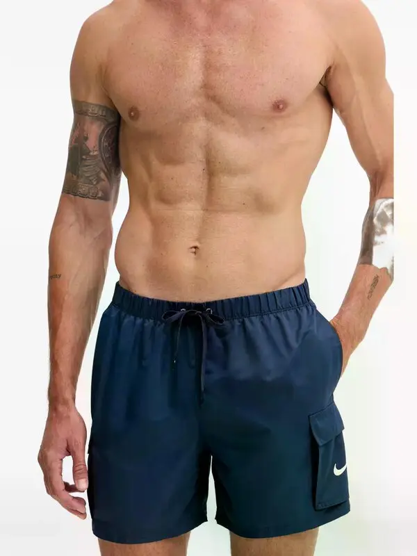 Nike Logo-embroidered Cargo Swim Shorts