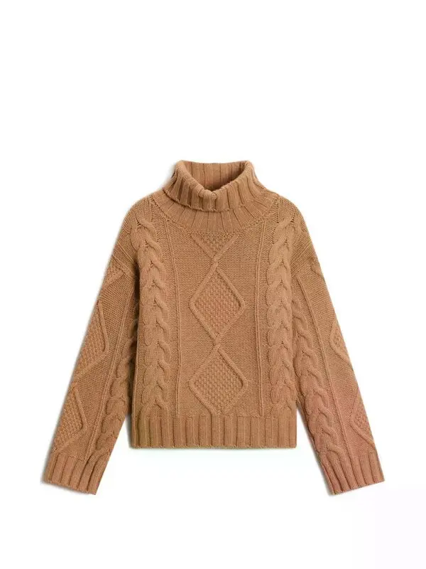 Woolrich Aran-knit Turtleneck Sweater