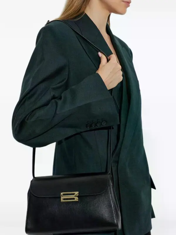 Victoria Beckham Dorian Leather Shoulder Bag - Black