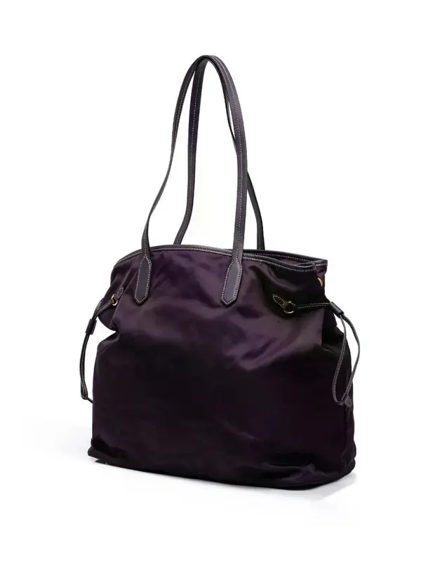 Prada 2010-2026 Saffiano Trimmed Tessuto Tote Bag